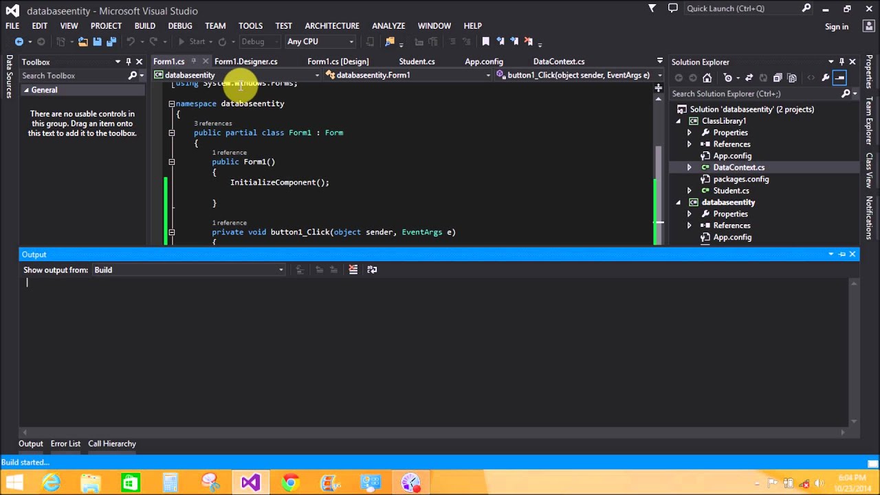 Bind ComboBox, ListBox, DataGridView using Entity Framework in Windows Form c#
