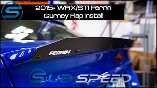 PERRIN Gurney Flap for OEM Short Spoiler - 2015-2021 Subaru WRX / STI ...