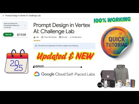 [NEW ] Prompt Design in Vertex AI: Challenge Lab [2025] || GSP519 #qwiklabs #arcade