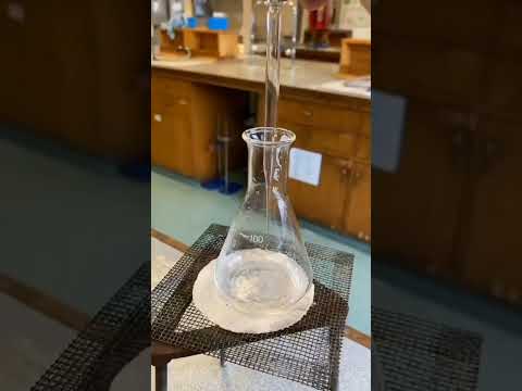 Reaction between H2O2 and KMnO4 #chemistry #iit #neet #experiment