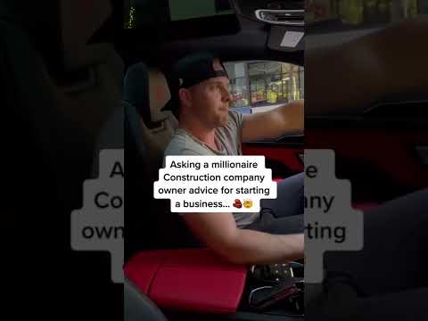 Construction Company Millionaire’s advice for starting a business🤯💰