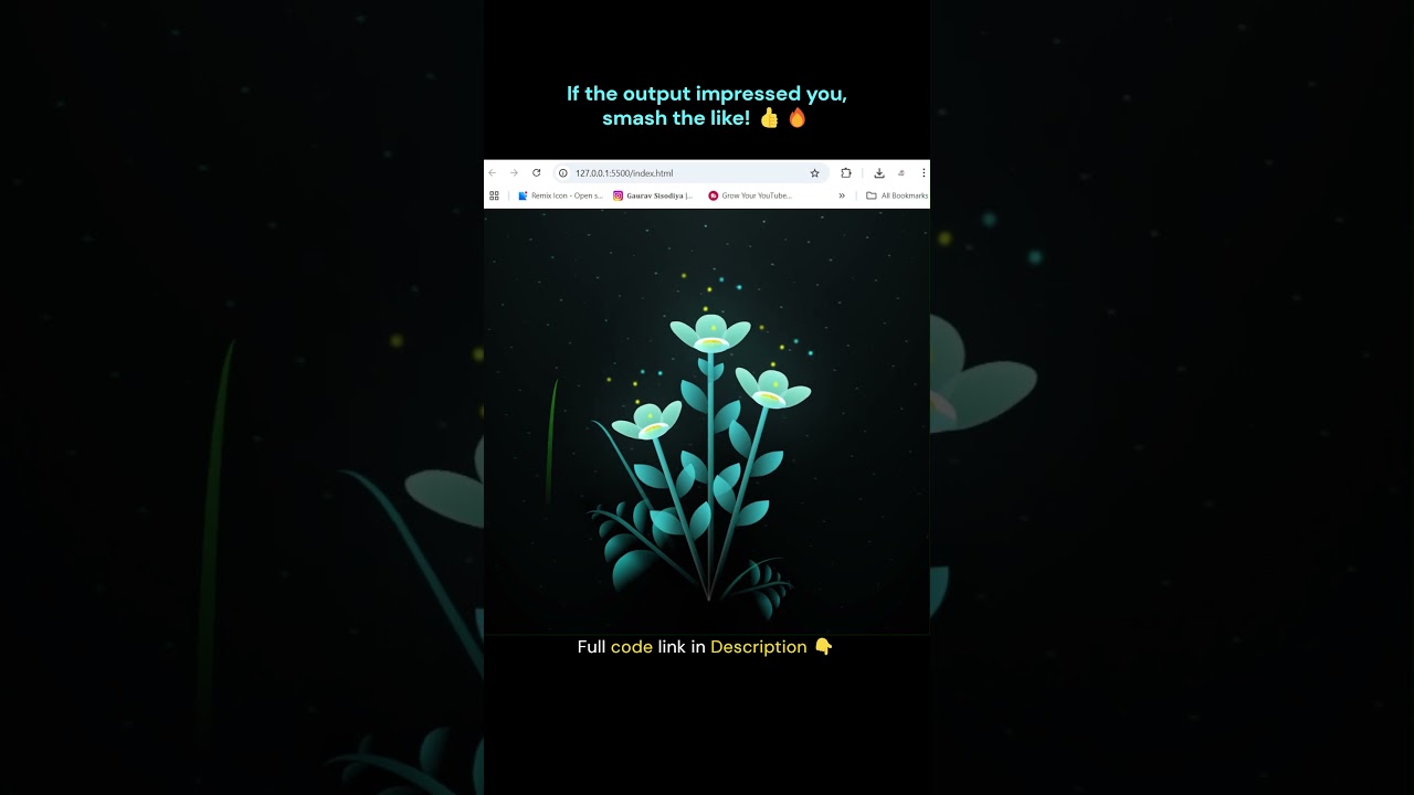 🌸 Beautiful Flower Animation Using Only CSS #webdevelopment #comedy #animation #shorts