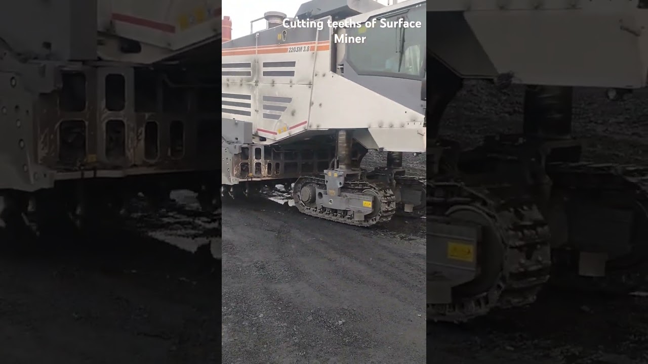 Cutting Teeths of the Writgen Surface Miner 220 SM 3.8 #youtube #youtubeshort #mining