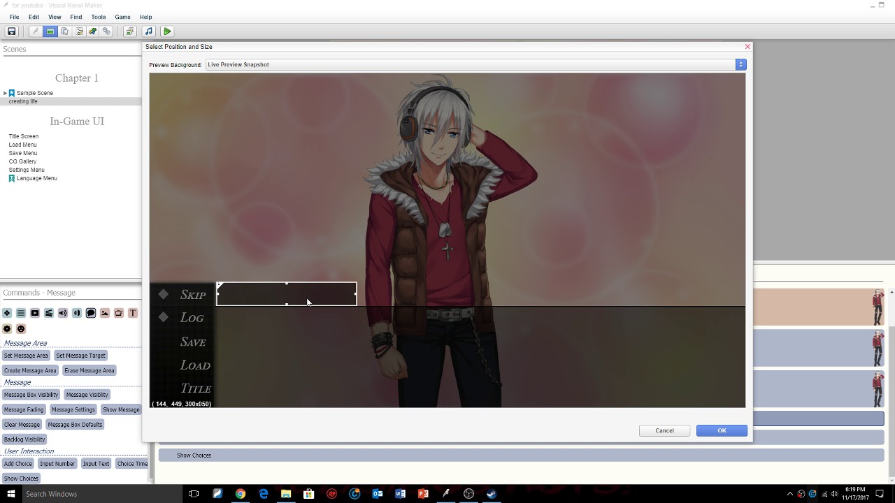Visual Novel Maker Tutorial - Creating Life - Episode 2
