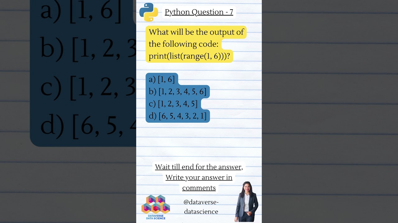 python mcq questions and answers - 7 #python #pythonprogramming #pythonforbeginners