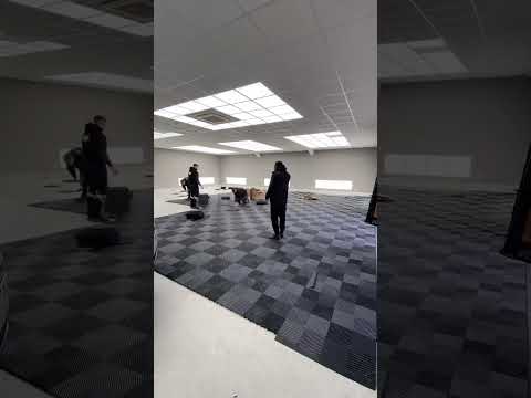 Crazy Car Showroom Flooring Transformation | Garage Floor Tiles | Garage Flooring Options | Detailer