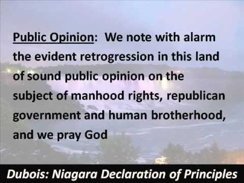 Niagara Declaration of Principles - W.E.B. DuBois - Hear and Read the Full Text
