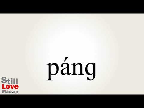 How to Say Pang in Chinese