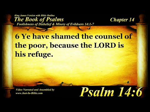 The Book of Psalms | Psalm 14 | Bible Book #19 | The Holy Bible KJV Read Along Audio/Video/Text