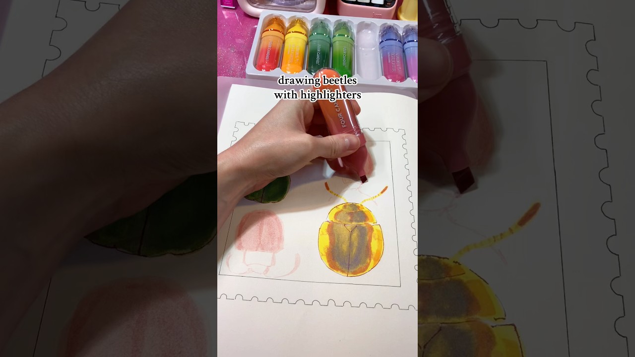 No pencil sketch #art #bugs #bugart #artprocess #drawing #sketchbook #highlighter #sketch