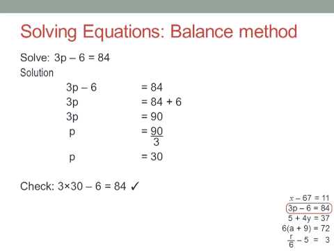 Solving linear equations – Balance Method | Fullhurst Maths