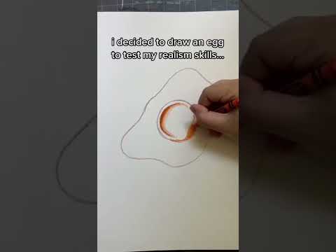 drawing REALISM with CRAYONS?!?! #Shorts