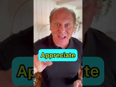 How do you say Appreciate?