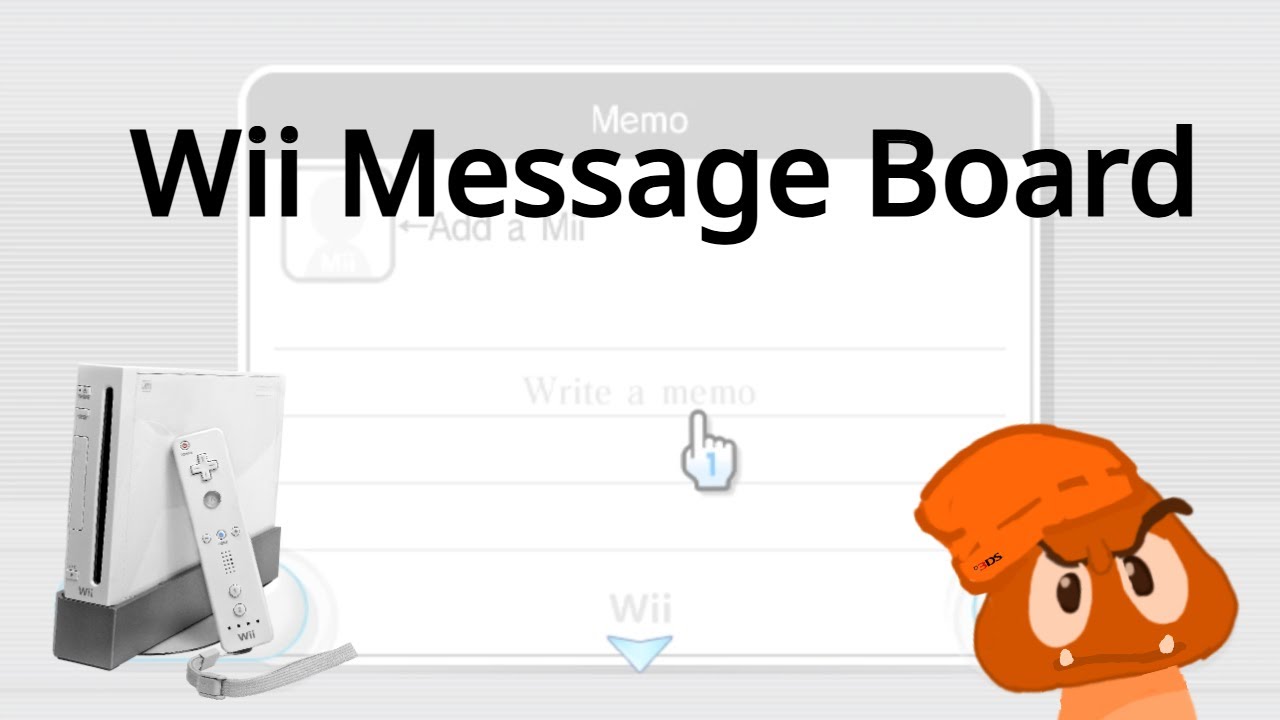 Sending Messages on Your Wii - What was the Wii Message Board?