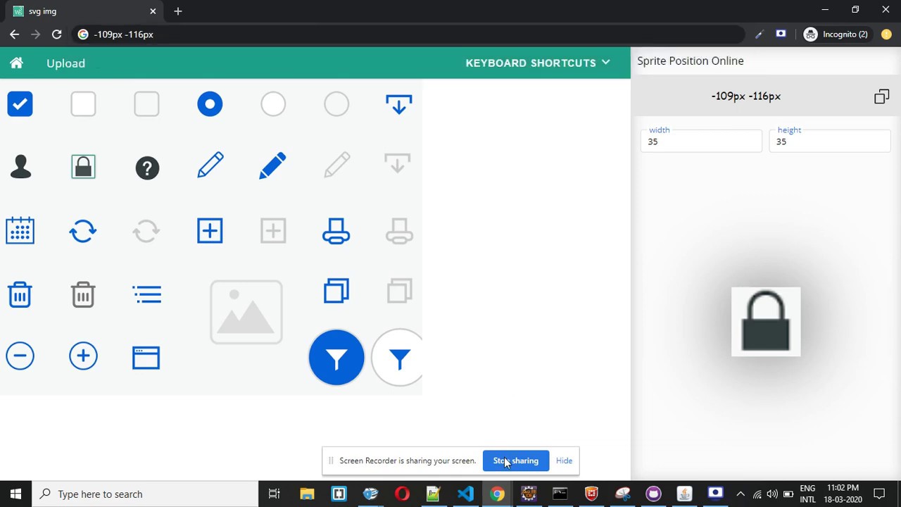SVG Sprite Coordinates Tool Easy To Use