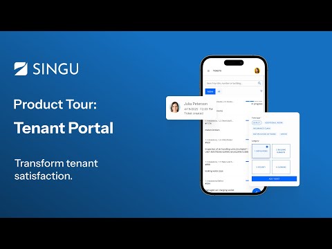 Tenant Portal - Product Tour | SINGU
