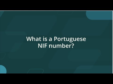 What is a Portuguese NIF number?