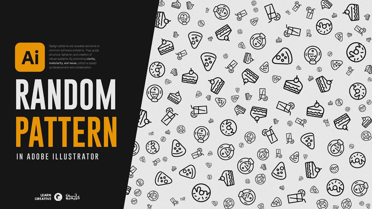 Make Random Abstract Pattern in Illustrator | Fillinger Script | Illustrator 2025