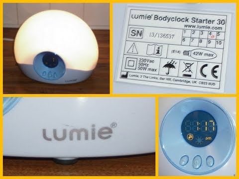 Lumie Bodyclock Starter 30 Wake-Up Light Alarm Clock with Sunrise & Sunset VGC