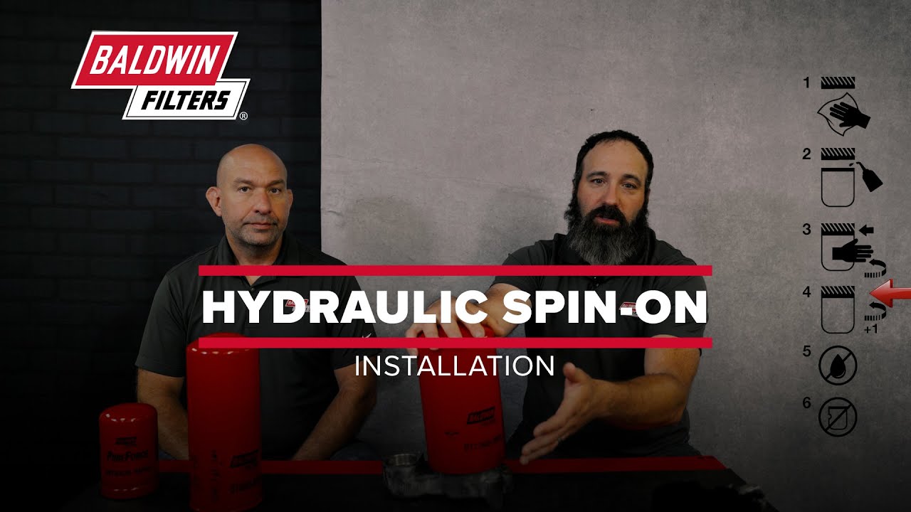 Baldwin Hydraulic Spin-on Install