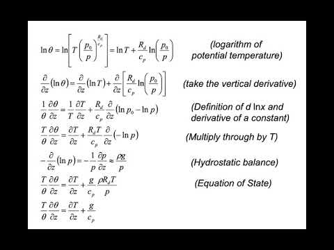 10.4.0: Dynamic Meteorology: Lapse Rate and Potential Temperature