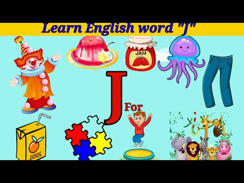 English word J | words That start with J I kids learn video