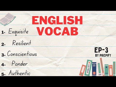 Vocab Lesson 3: 5 Important English Words explained with usages