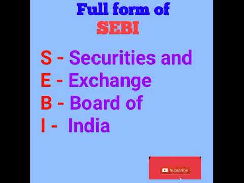 Full form of SEBI /12th class business studies / business studies 12th class /12th class business