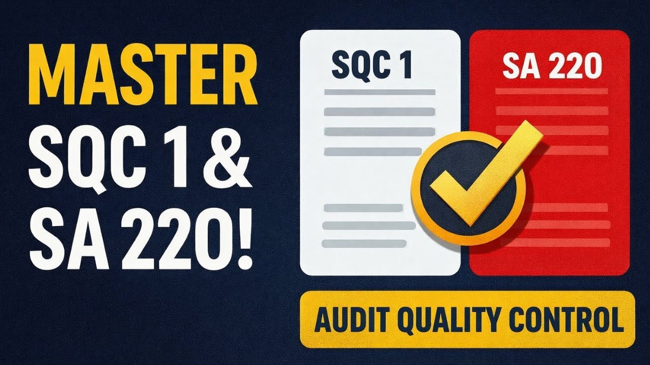 Quality Control in Auditing: SQC 1 and SA 220 Explained | CA Final