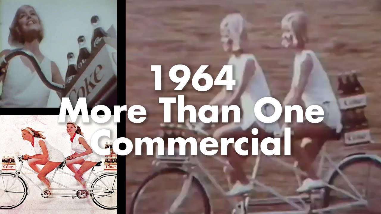 For Extra Fun Take More Than One  |  Classic 1964 Coke Ad - Twins on Bike | Classic Bike Channel