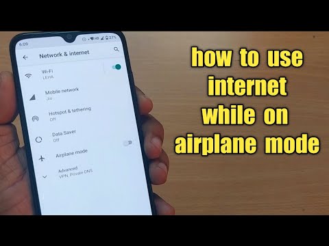 how to use internet while on airplane mode