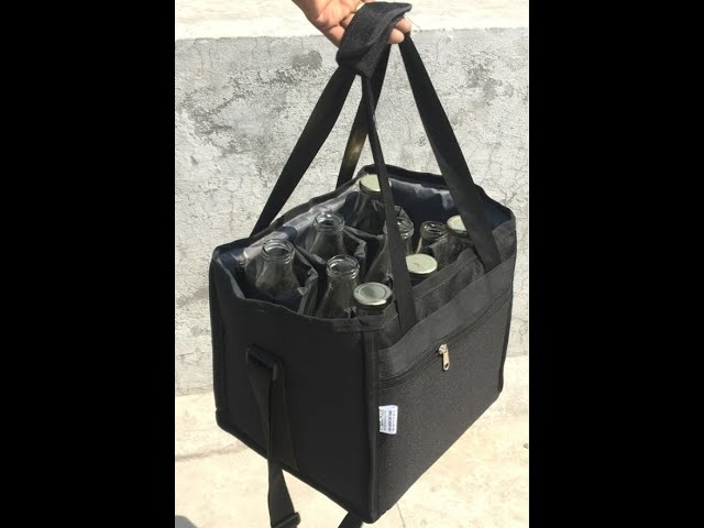 Milk Delivery Bags And Boxes - Milk Bottle Delivery Bag (16 Bottle ...