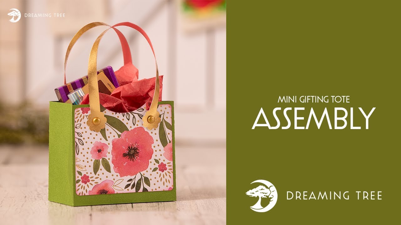SVG File - Mini Gifting Tote - Assembly Tutorial (For Cricut, Silhouette, and ScanNCut)