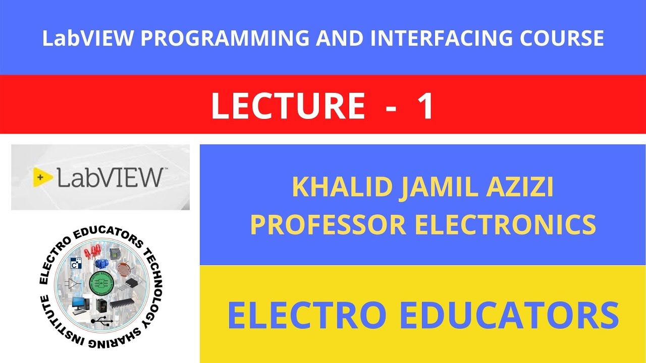 LabVIEW programming tutorial for beginners with Hardware interfacing || lecture 01