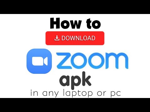 How to Download and install zoom apk in any laptop or PC