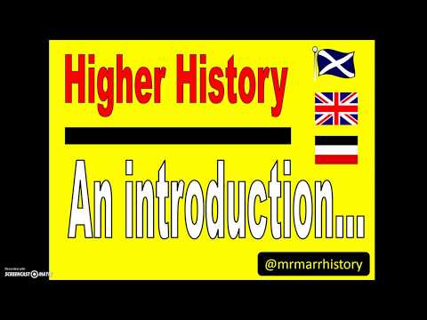 Higher | Mr Marr History