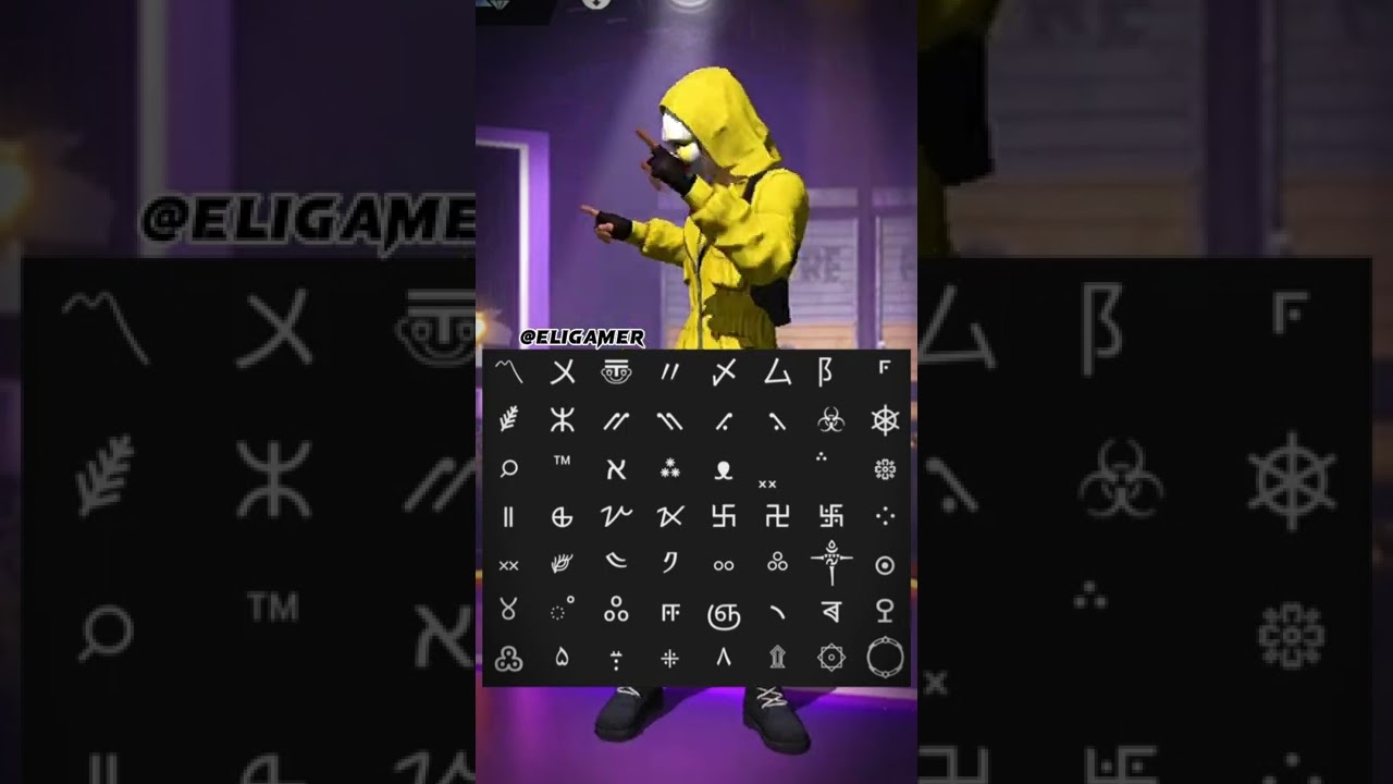 símbolos insanos para usar en free fire