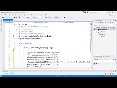 Learn C 7 and NET Core Solutions Getting Started with Regex | packtpub com - Mind Luster