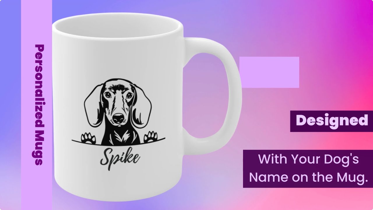 Personalized Dachshund Mug