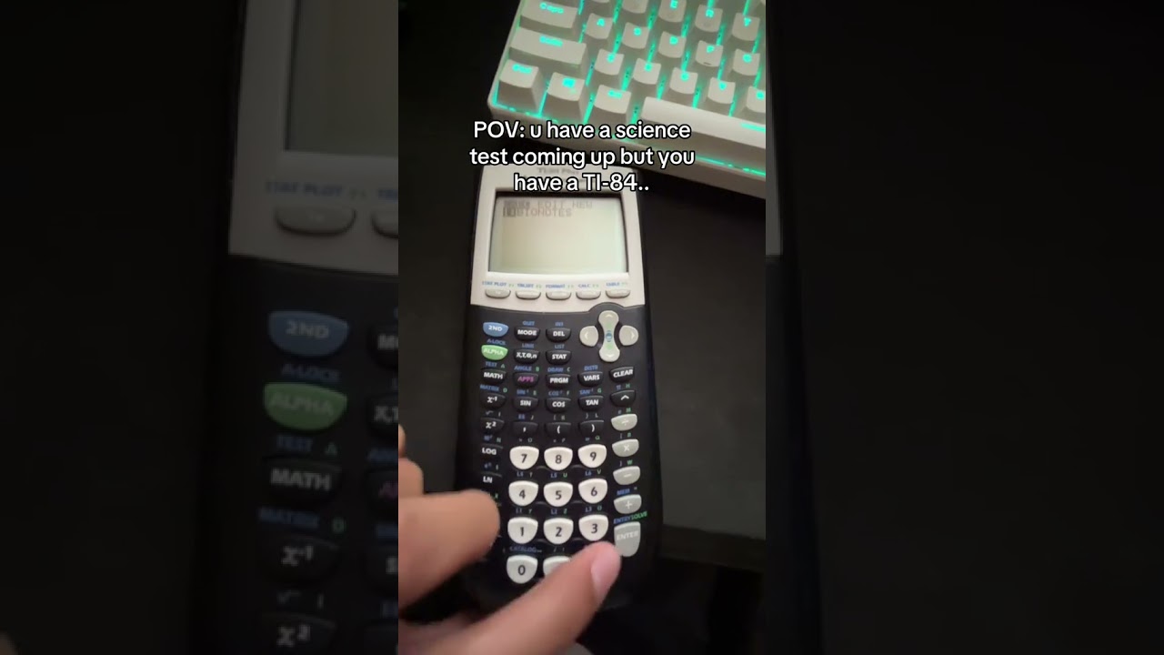 Tech Hack: Transferring Test Notes to My TI-84! #shorts