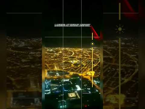 Landing at Kuwait Airport #ytshorts #trending #kuwait #airport #travel_diaries_with_a #flight #view