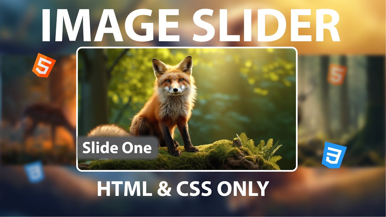 Pure CSS Image Slider Using only HTML and CSS