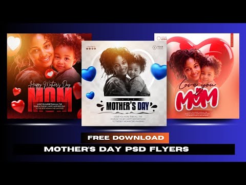 FREE PSD Mother's day Flyer Files - Fully Editable | WORD: He died for You!