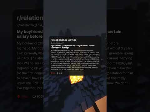 "Salary Demands Before Marriage" #relationshipadvice #shorts #trending #viral