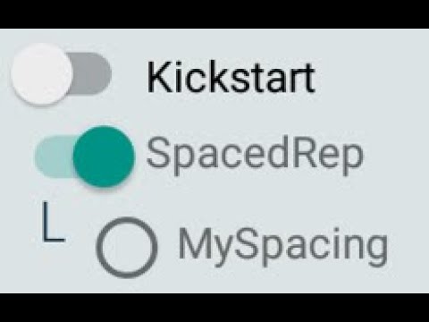 How to turn on Spaced Repetition in Pauk for Android