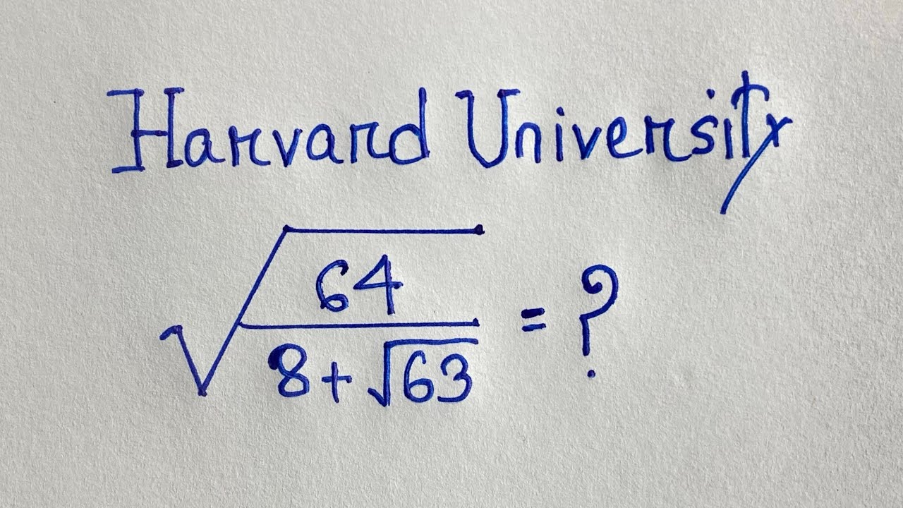 Only 10% Students Solve this Maths olympiad Radical problem!