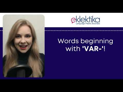 Episode 123 - words starting with "var-"