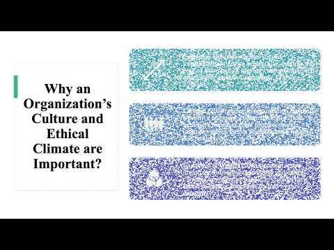 The Importance of an Organization’s Culture and Ethical Climate