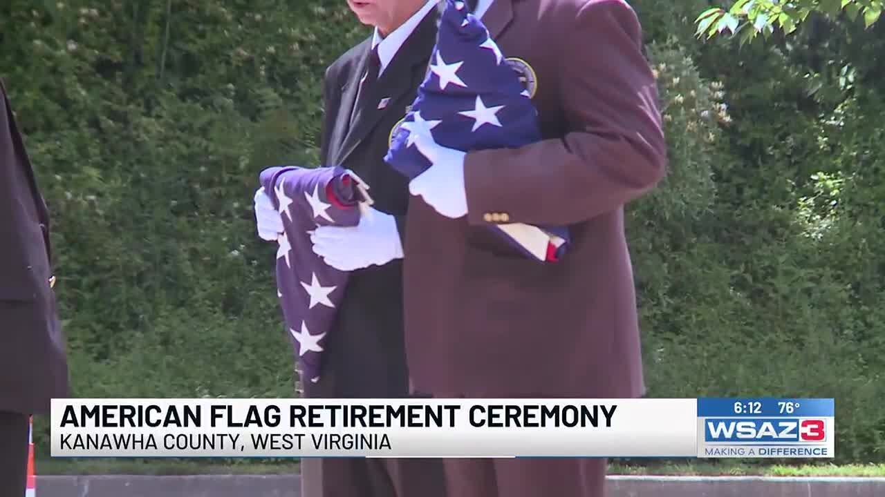 Kinnard Honor Guard retires American Flags