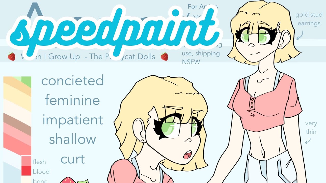 Anna Reference Sheet Speedpaint